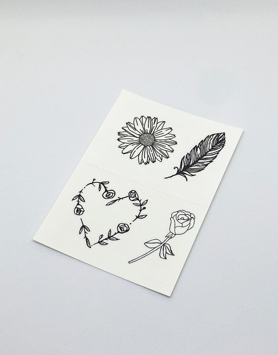 Embroidered Temporary Tattoo – Dancing Manta